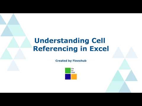 Understand Cell Referencing in Excel – FinExHub