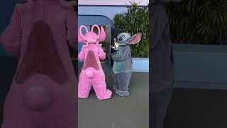 Stitch and Angel are too cute! #stitch #disneyland #disneyparks
