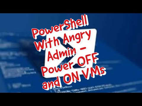 PowerShell workshop with Angry Admin – how to power off and power on all VMs at host in one line ...