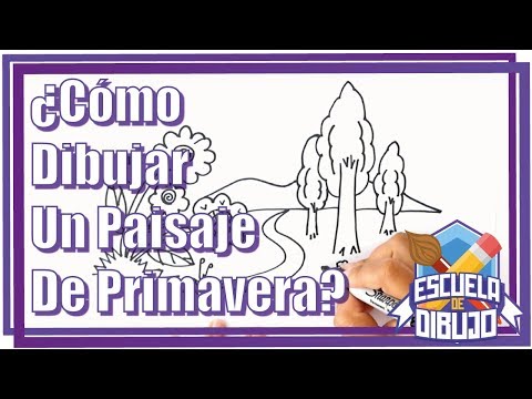 ¿Cómo dibujar un paisaje de primavera? – Dibujar paisaje de primavera ...