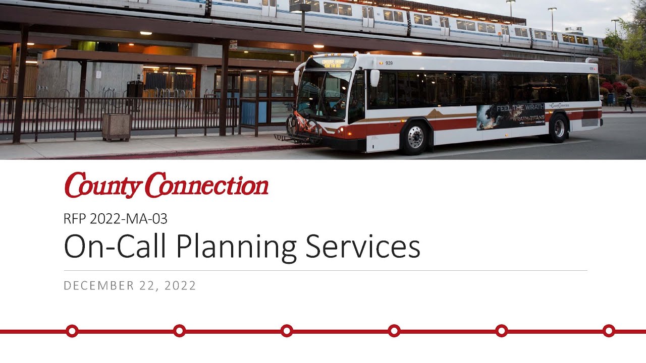 RFP for On-Call Planning Services – County Connection