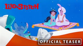 Lilo & Stitch Aladdin Teaser | Stitch Crashes A Whole New World Scene