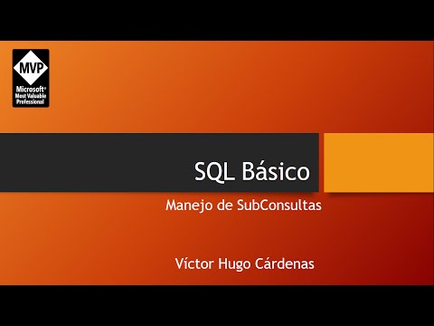 Instrucciones Básicas de SQL en SQL Server, Sub-Consultas 12 minutos, 12 segundos Instrucciones ...