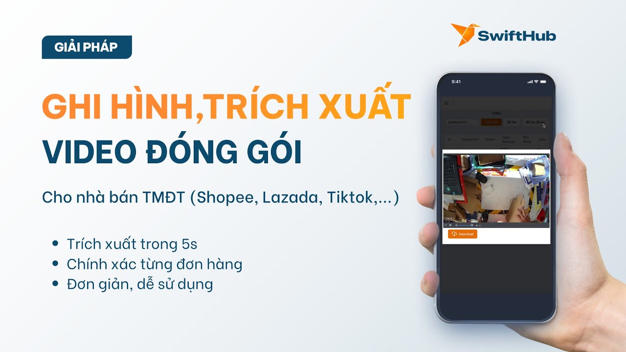 Giải Pháp Ghi Hình, Trích Xuất Video Đóng Gói - SwiftHub - eFulfillment Service for DTC, B2B and ...