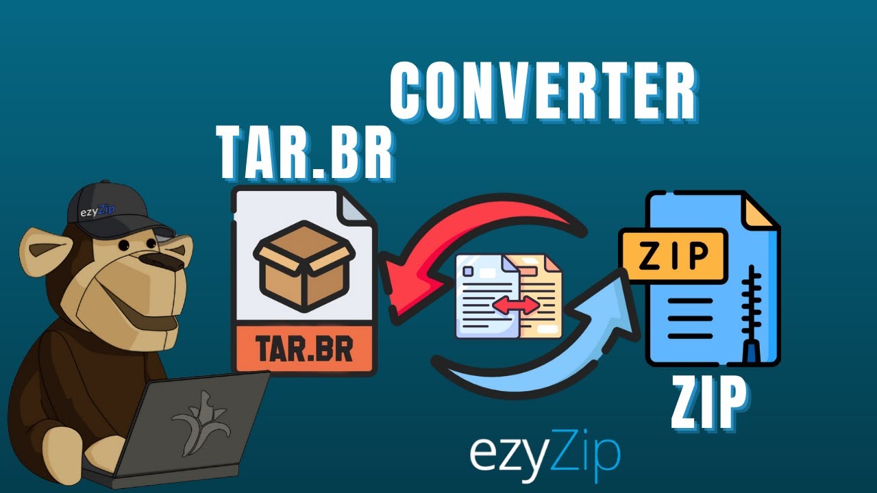 Converta Arquivos TAR.BR Para O Farmato ZIP Online (Não é necessário registro!) - ezyZip