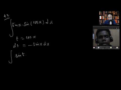 Integral of sin x . sin(cos x)dx solved by Gokul – Saitech Informatics