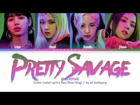 BLACKPINK – Pretty Savage (Lyrics + Translation) – ★ CREAM COLOR CODED