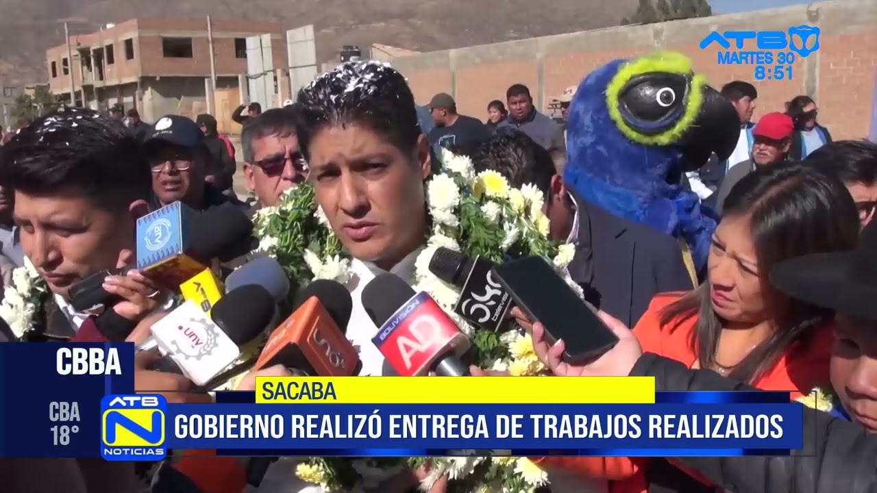 Gobierno entrega obras hidráulicas en Sacaba - ATB Digital