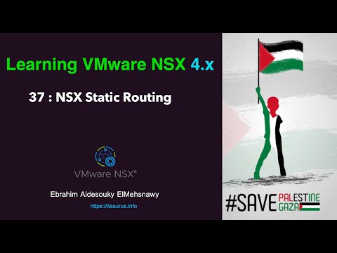 37 NSX Static Routing – ITSaurus