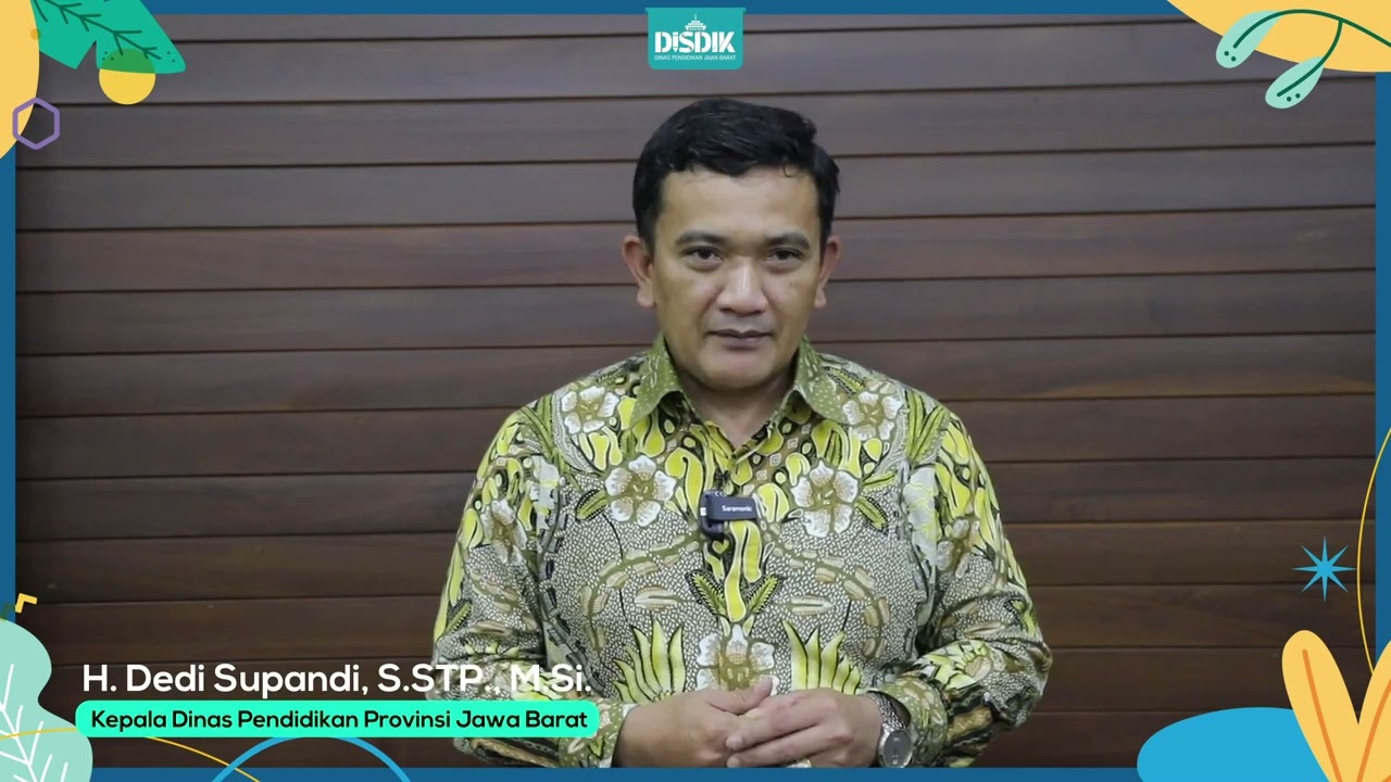 H. Dedi Supandi S.STP, M.Si Kadisdik Jabar Ungkapkan Capain Kinerja Dinasnya di Tahun 2022 ...