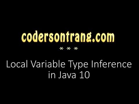 Local Variable Type Inference trong Java 10 | Coder Sơn Trang