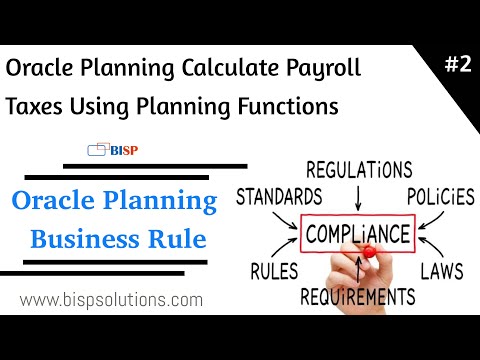 Oracle Planning Calculate Payroll Taxes Using Planning Functions | Oracle Hyperion,Cloud, EPM ...