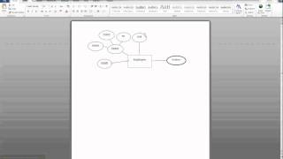 ER Diagram in MS Word - Illustrating A Derived Attribute