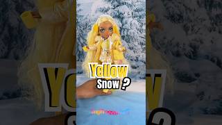 Yellow Snow?! LOL ???? I might be late on this but I was cracking up | Rainbow High Winter Wonderland
