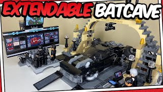 UPGRADED & EXTENDABLE BATCAVE - (Batwing Hangar Bay, New Batcomputer & Workshop Area! 76183 Mods)