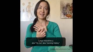 Acupressure point for stress! - Leilani Navar, Dipl. OM, L.Ac.