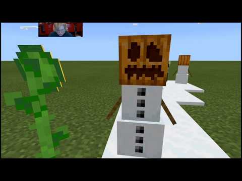 Snowman Army in MakeCode for Minecraft as Live Streamed on MakeCode Mixer channel | We Code MakeCode