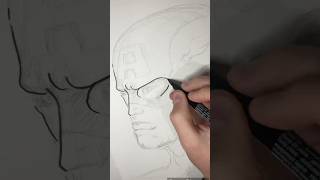 Drawing of captain America ???????? #dessin #captainamerica #drawing #comics #marvel #jimlee