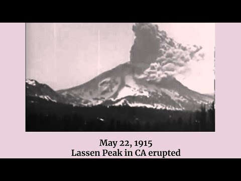 History Snapshot with Dick Vanden Berg: Lassen Peak Eruption (May 22, 1915) – Simon Fairfield ...