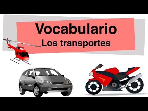 Vocabulario transportes 🚗 ESPAÑOL 🇪🇸