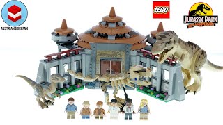 LEGO Jurassic Park 76961 Visitor Center T. rex & Raptor Attack - LEGO Speed Build Review