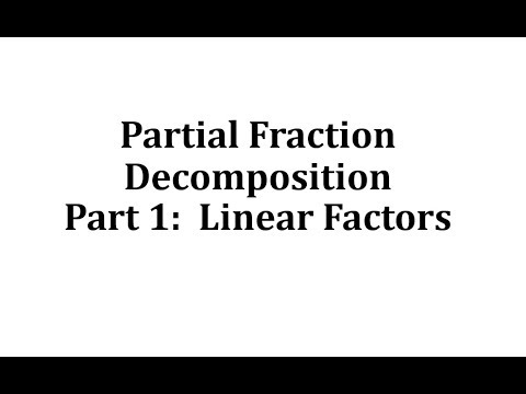Partial Fraction Decomposition – Part 1 of 2 | Math Help from ...