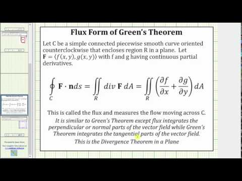 Determine the Flux of a 2D Vector Field Using Green’s Theorem (Rectangle) | Math Help from ...
