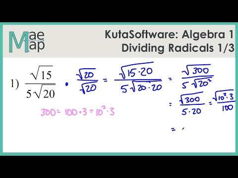 Dividing Radicals Part 1 – Easy Peasy All-in-One High School