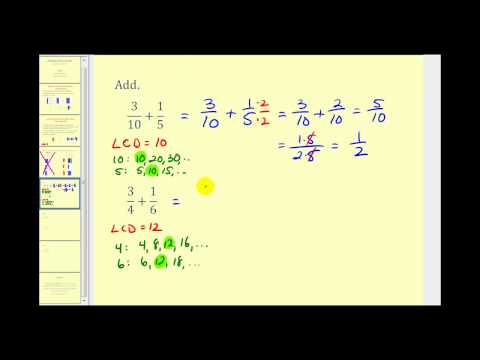 Adding Fractions Introduction – Positive Only | Math Help from Arithmetic through Calculus and ...