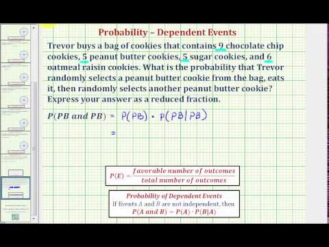 Ex: Find the Probability of Selecting the Same Cookie Twice (Dependent) | Math Help from ...