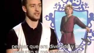 Entrevista Justin Timberlake sobre Shrek Tercero