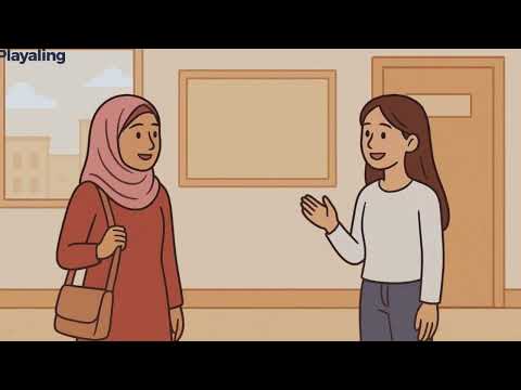 Playaling - Meeting at the language center (Al-Kitaab: Part 1, Lesson 2 ...