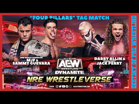NRE The WrestleVerse: MJF & Sammy Guevara vs. Darby Allin & “Jungle Boy” Jack Perry (AEW ...