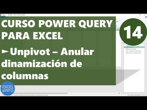 Curso Power Query para Excel – Capítulo 14 – Unpivot columns – Anular dinamización de columnas ...