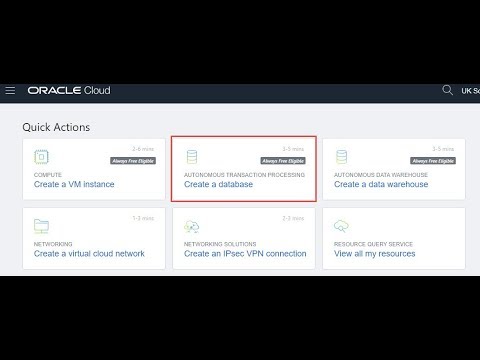 How to Create Autonomous Transaction Processing Database (Always Free Services)? – Ahmed ...