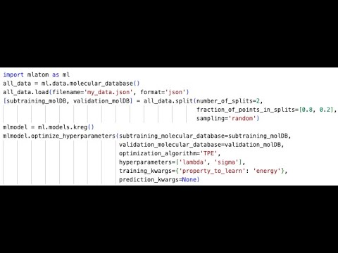 Manual for MLatom 3 – MLatom