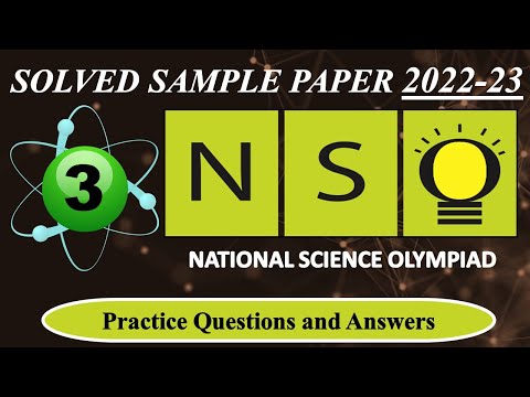 CLASS 3 | NSO 2022-23 | National Science Olympiad Exam | Solved Sample Paper | Olympiad ...
