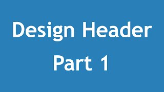 [ Arabic Tutorial Create Template 3 ] #03 – Design Header Part 1 | Creating A Website From ...