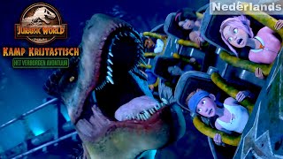 De achtbaan van extreem dinosaurusgevaar | JURASSIC WORLD KAMP KRIJTASTISCH | Netflix