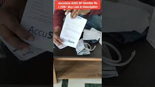 AccuSure Blood Pressure Monitor Machine Unboxing #shorts