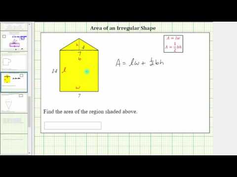 Ex: Area of a Polygon by Decomposing Area (Triangle/Rectangle I) | Math ...
