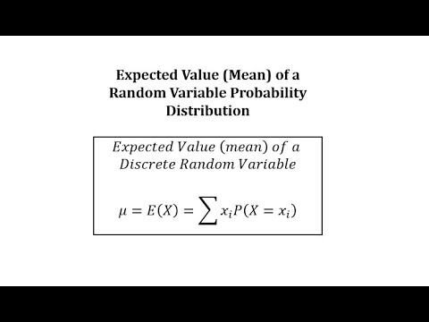 Find the Expected Value (Mean) for a Discrete Random Variable Prob Dist – Partial Table | Math ...