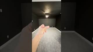 Glam Home Theater Before And After! #glam #theater #lights #colors #screen #dream #lighting