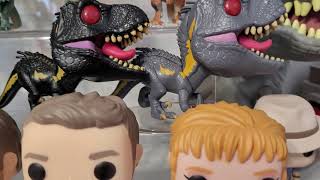 All Jurassic Park and Jurassic World Funko Pop ever made collection homemade video