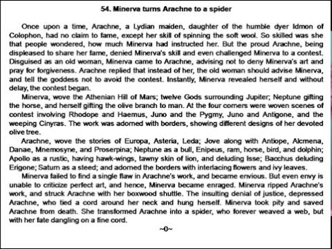 54. Minerva turns Arachne to a spider – Rajen Jani
