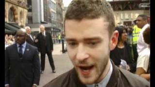 Justin Timberlake at Shrek premiere