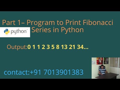 Part 1 – Fibonacci Series in Python | Soonya Technologies