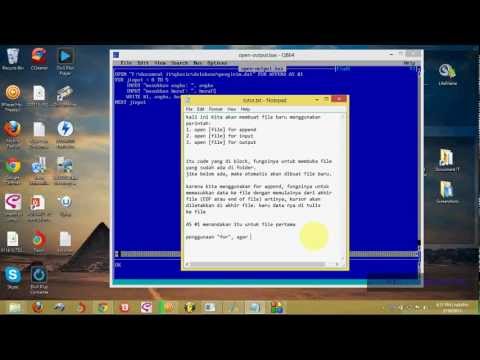 qbasic: manipulasi data (Append, input, output) [+video tutor] | KFM
