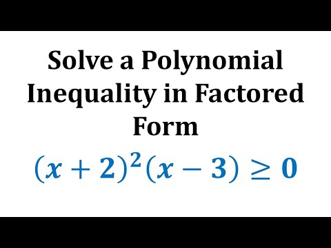Ex 2: Solve a Polynomial Inequality in Factored Form | Math Help from Arithmetic through ...
