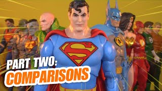 Silver Age Superman COMPARISONS! DC Multiverse Justice League, Villains, Superman Family and MORE!